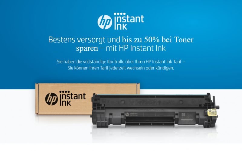 "Ihr HP Color LaserJet Pro MFP 4302 ist HP Instant Ink fähig ...