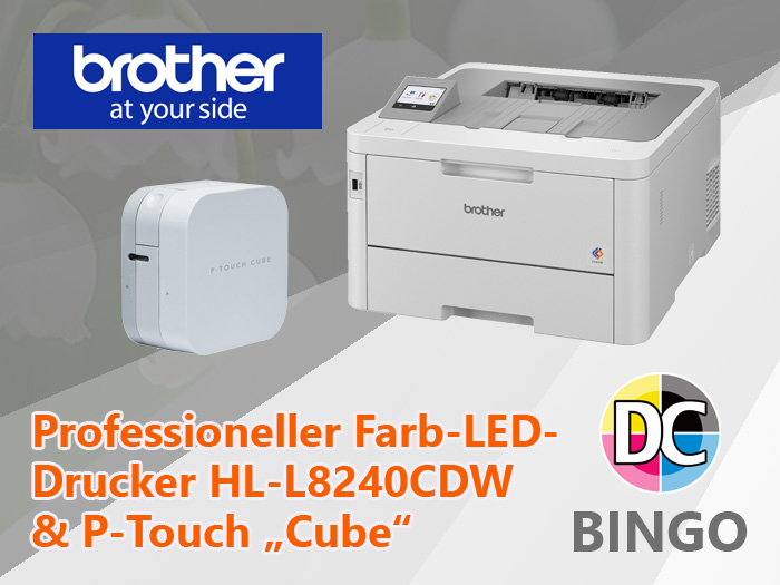 Professioneller Farb-LED-Drucker und Bluetooth-Labeldrucker von Brother ...