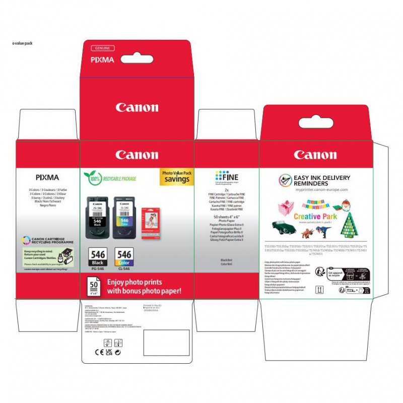 Statt Blister im Karton verpackt - Canon Tintenpatronen | Druckerchannel